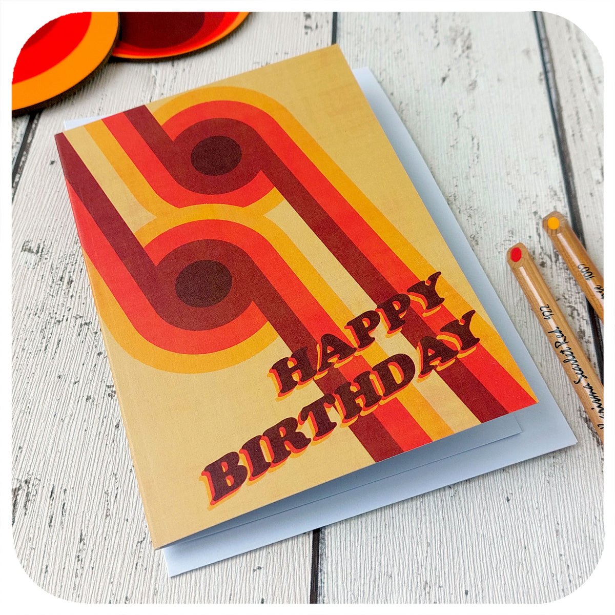 70s Supergraphic Birthday Card | The Inkabilly Emporium